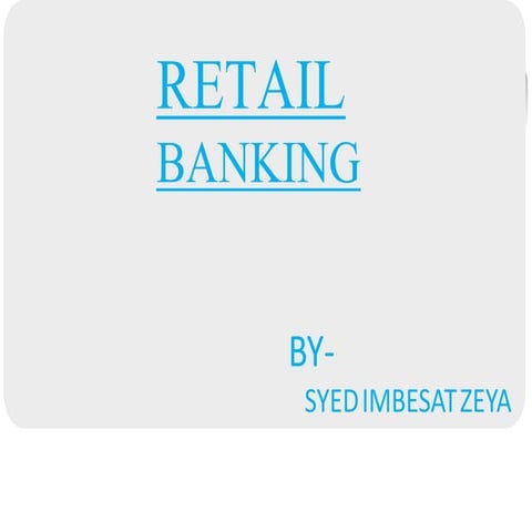 Retail banking | PPTX