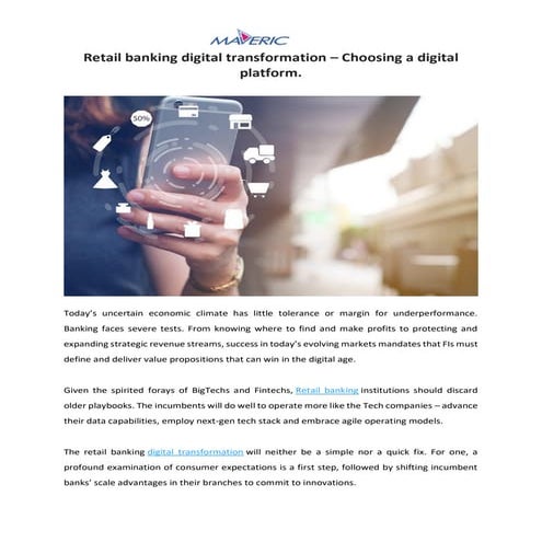 Why consider the saa s platform for banking channels