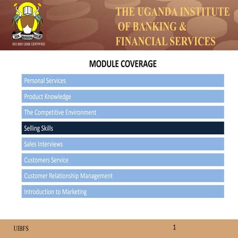 Retail bank sales and services unit4 | PPTX