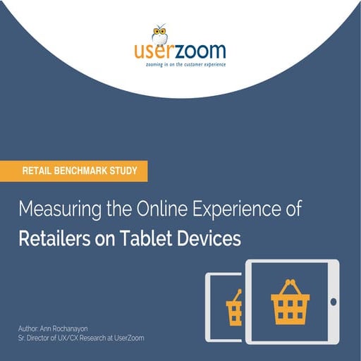 Quick Look - Retail Benchmark Report | UserZoom | PDF