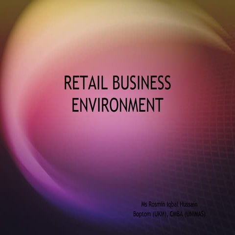 Retail biznes environment a1 | PPT