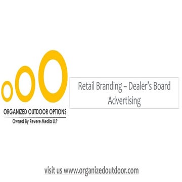 Retail Branding across India - Dealer's Board Advertising Pan India | PDF