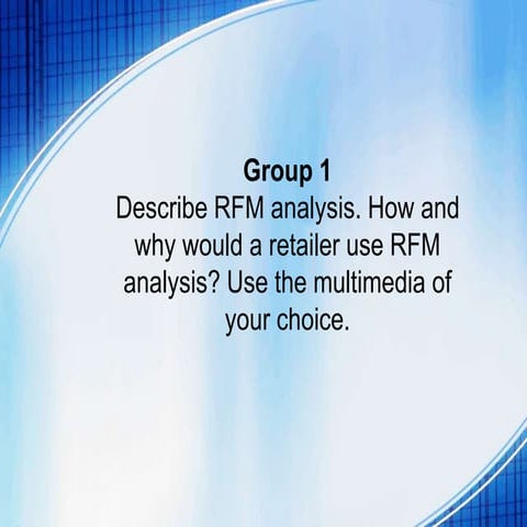 Retail groups assignments(from group 5) | PPTX