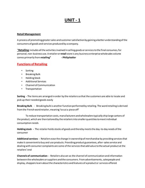 Outlet classification and channel definitions | PDF | Retail Industry ...