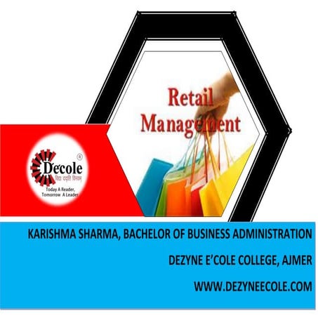 Retail management Project By Karishma Sharma | PDF