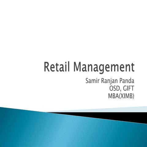 Retail Management Module 2 details and slides | PPTX