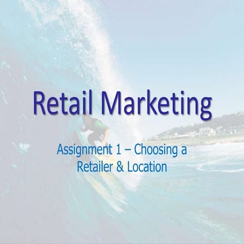 Retail marketing presentation | PPT