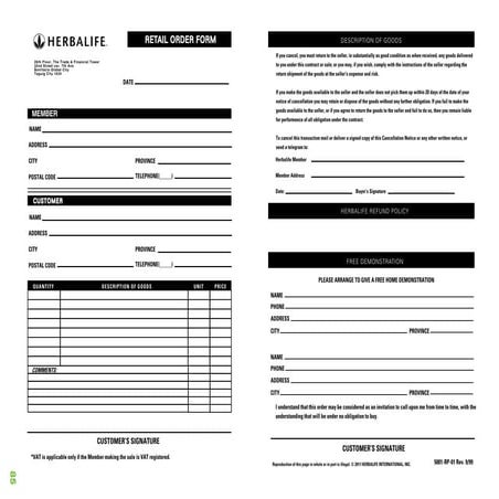 Retail_Order_Form.pdf | Retail Industry | Industries