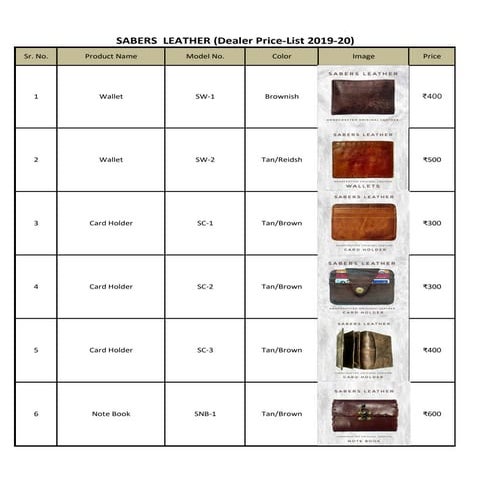 Retail price list | PDF