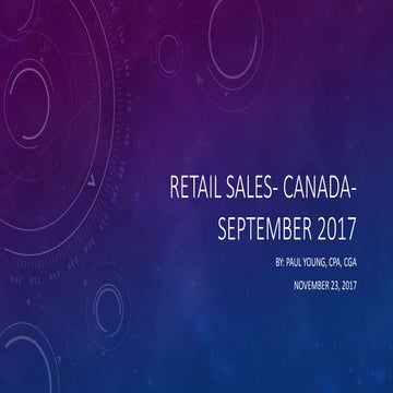 Retail sales - Canada - September 2017 | PPTX