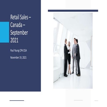 Retail Sales| Canada| September 2021 | PPT