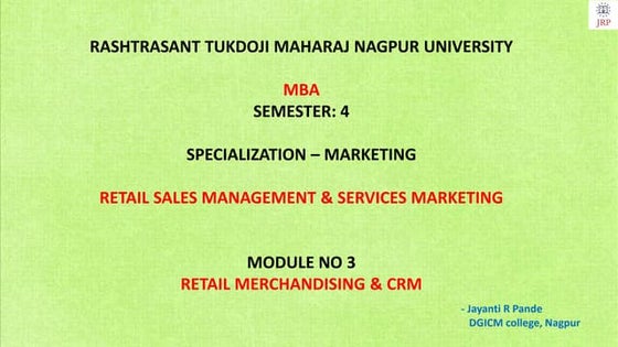 Marketing Management Paper 3 Module 2.pdf