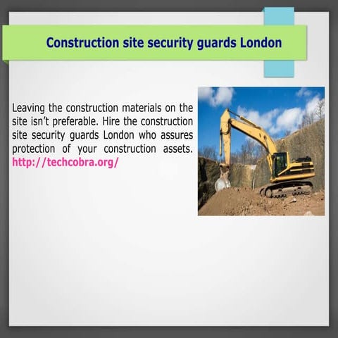 Construction site security guards London | PPTX