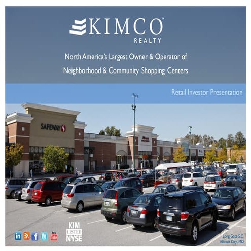 Kimco Retail Investor Presentation | PDF