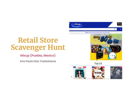 Retail Store Scavenger Hunt Presentation | PPT