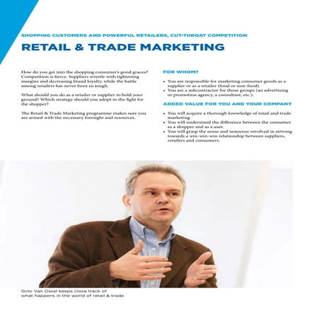 Brochure Retail & trade marketing | PDF