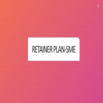 Retainer plan SME | PPTX