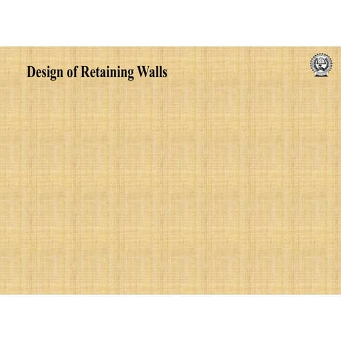 Retaining wall analysis and design according to aci | PDF