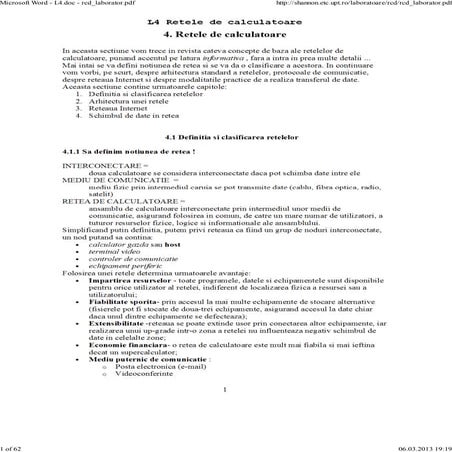 Retele de calculatoare | PDF