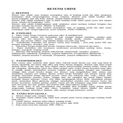 Retensi urine | DOCX