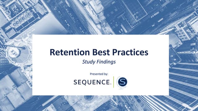 Retention Best Practices Ppt