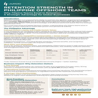 Retention Strength in Philippine Offshore Teams | PDF