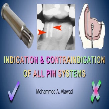Indications and Contraindications of Retentive pins | PPT