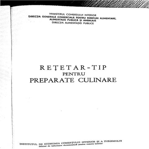 Retetar tip-pt-preparate-culinare-1982 | PDF