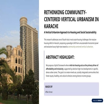 Vertical neighborhood synopsis | PPTX