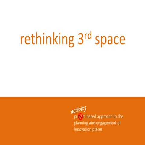 Rethinking 3rd space (the real workspace between the desks) | PPTX