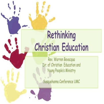 Rethinking Christian Education | PPTX