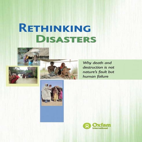Rethinking Disaster Oxfam | PDF
