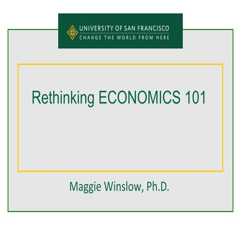 Rethinking Econ 101 | PPT