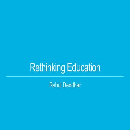 Rethinking education | PDF