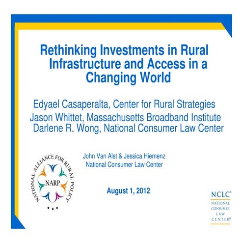Rethinking Investments in Rural Infrastructure and Access in a Changing ...