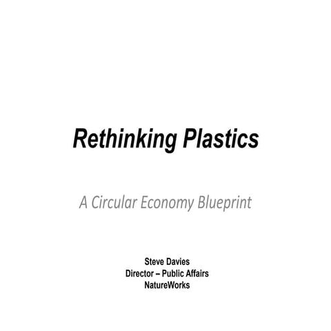 Rethinking Plastics | PPT