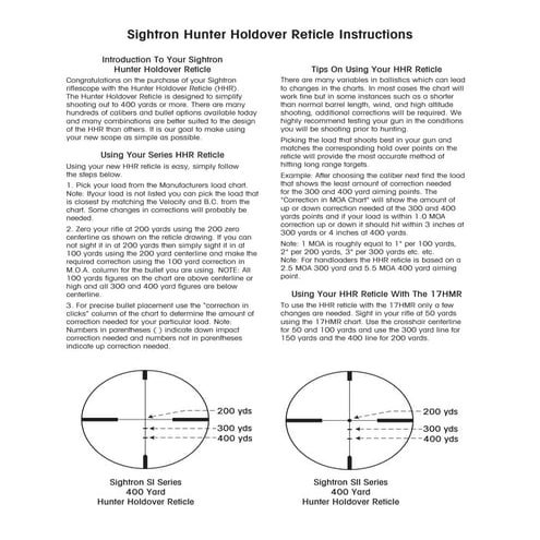 Instruction manual | Nikko Stirling Diamond LR Rifle Scopes | Optics ...