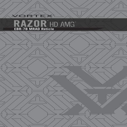 Reticle manual | Vortex Razor HD AMG | EBR-7 MRAD | PDF