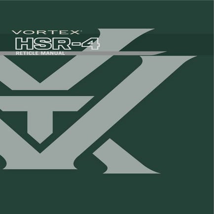 Reticle manual | Vortex Razor HD LH | HSR-4 | PDF