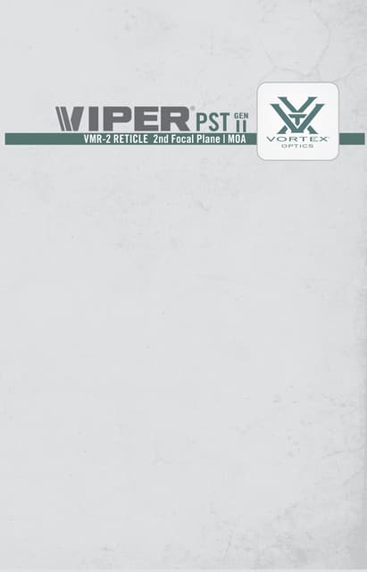VORTEX VIPER PST 6-24x50 EBR-1 MOA Reticle Subtensions | Optics Trade | PDF