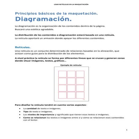 Diseño editorial: Retículas | PDF