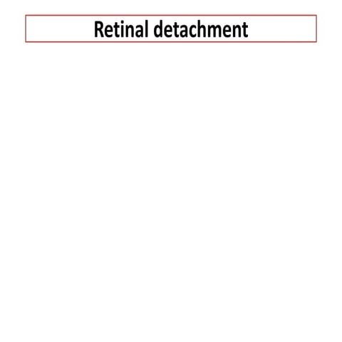 Retinal detachment | PPT