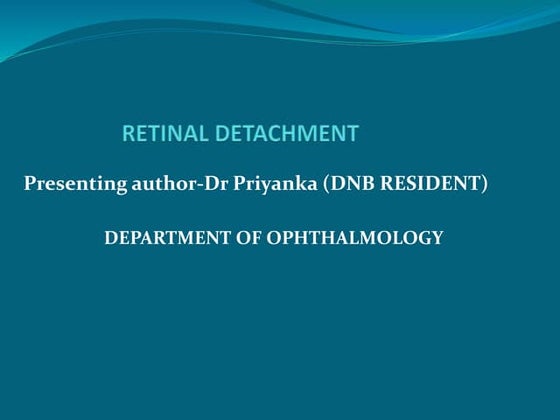 Presentation on Disorders of eye || Eye disorder ppt | PPT