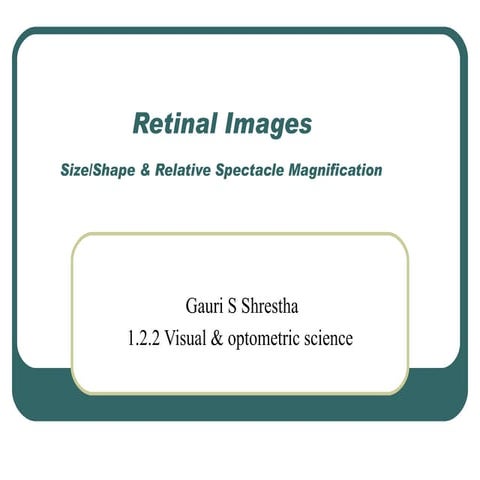 Retinal images | PPT
