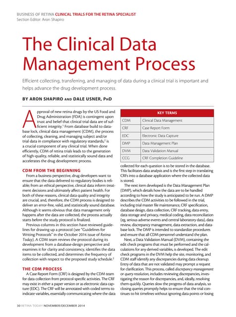 Clinical data management | PPTX
