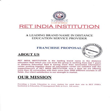 Ret india proposal | PDF