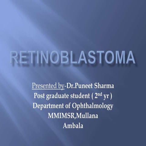 Retinoblastoma | PPT
