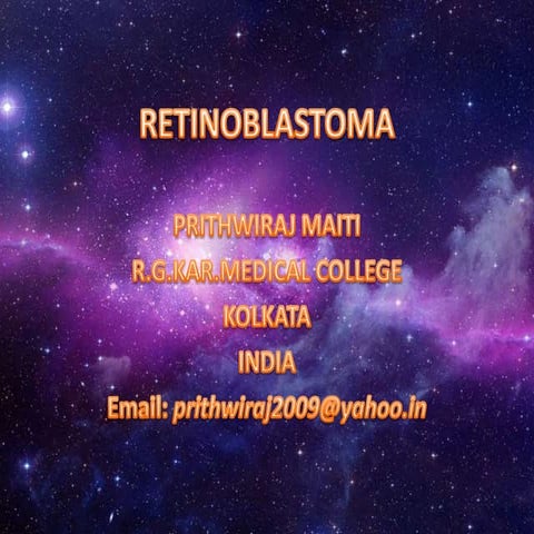Retinoblastoma: A Beginner's Guide.... | PPT