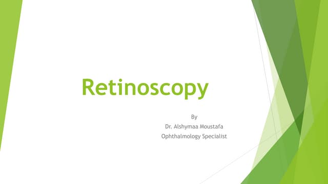 Retinoscopy | PPTX