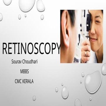 Retinoscopy ophthalmology procedure cycloplegic observation ...